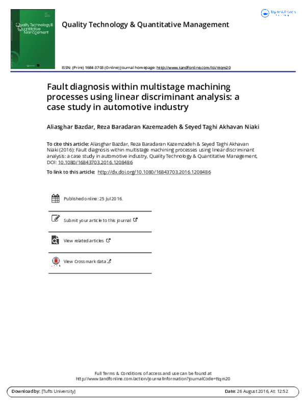(PDF) Quality Technology & Quantitative Management
