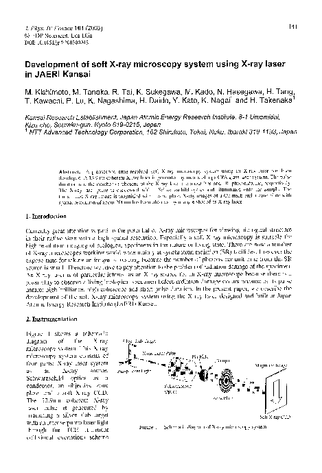Development of soft X-ray microscopy System using X-ray laser in JAERI Kansai