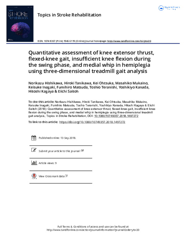 (PDF) Quantitative assessment of knee extensor thrust, flexed-knee gait ...