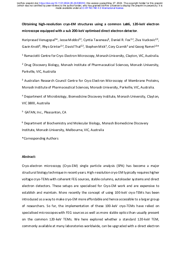 (PDF) Obtaining high-resolution cryo-EM structures using a common LaB6 ...