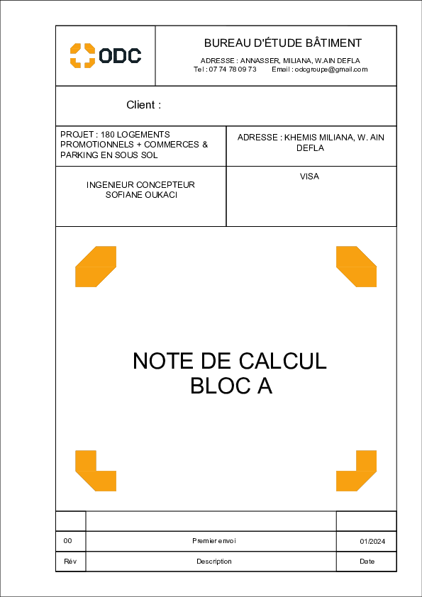 (PDF) Note de calcul d'un bâtiment en Béton Armé