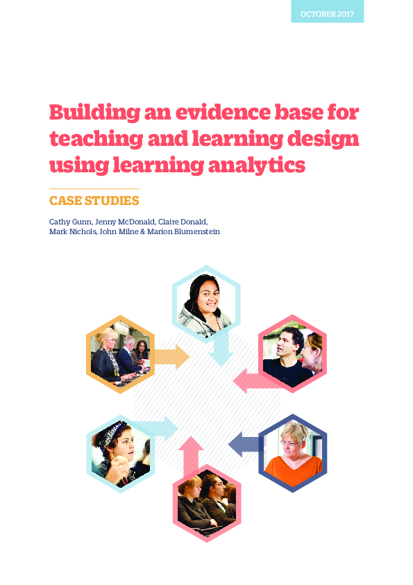(PDF) Building an evidence base for teaching and learning design using learning analytics: Case ...