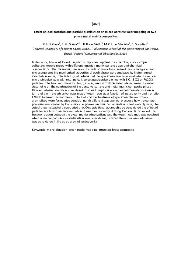 Effect of load partition and particle distribution on micro-abrasive wear mapping of two-phase ...