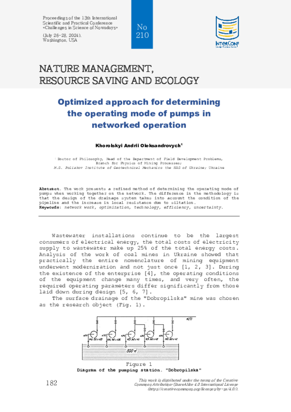 Optimized approach for determining the operating mode of pumps in networked operation