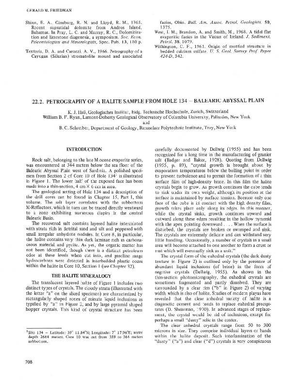 (PDF) Petrography of a Halite Sample from Hole 134 Balearic Abyssal Plain