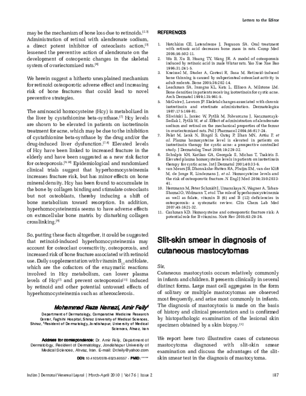 (PDF) Slit-skin smear in diagnosis of cutaneous mastocytomas