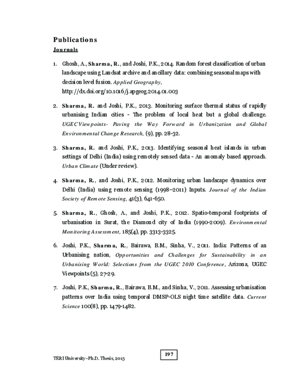 (PDF) Random forest classification of urban landscape using Landsat ...