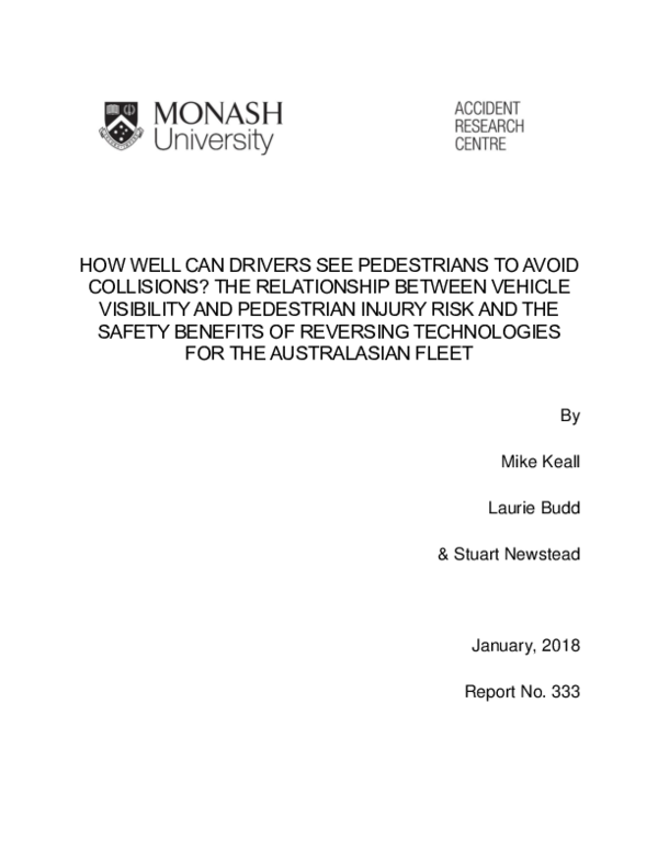 (PDF) How Well Can Drivers See Pedestrians to Avoid Collisions? the ...