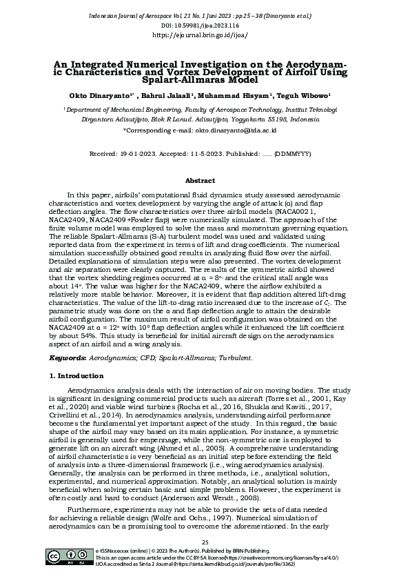 (PDF) Integrated Numerical Investigation on the Aerodynamics ...