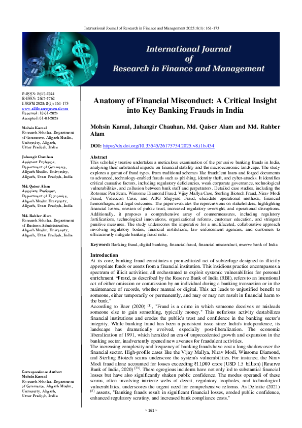 (PDF) Anatomy of Financial Misconduct: A Critical Insight into Key ...