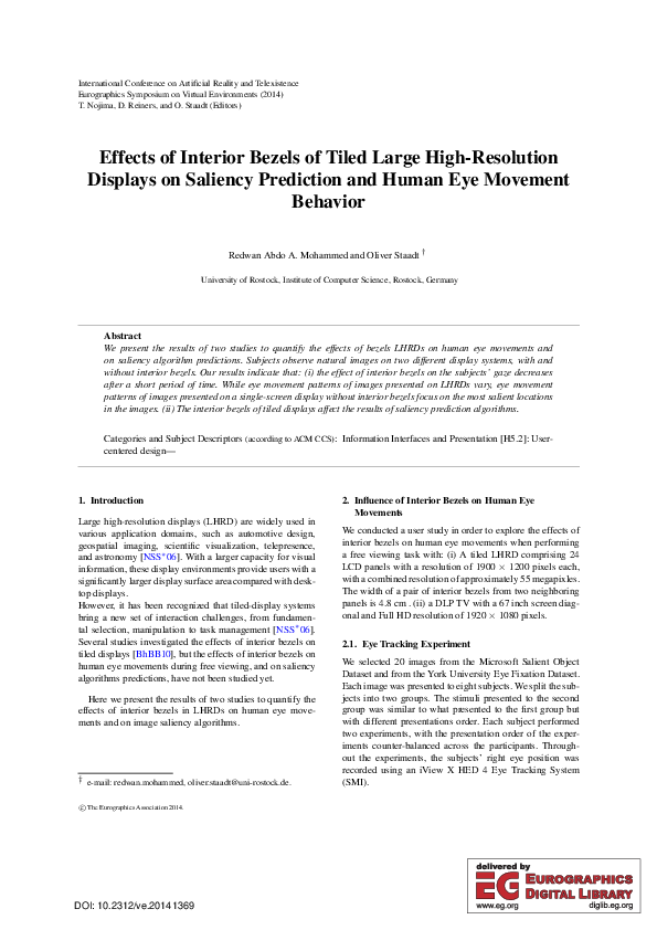 (PDF) Effects of Interior Bezels of Tiled Large High-Resolution ...