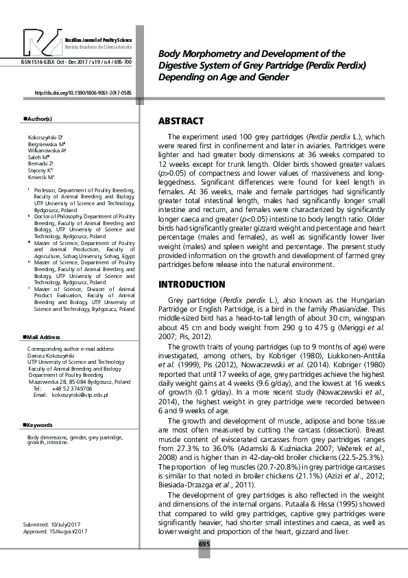 (PDF) Body Morphometry and Development of the Digestive System of Grey ...