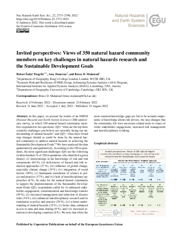 (PDF) Invited perspectives: A community perspective on natural hazards ...