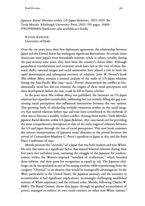 (PDF) Japanese Racial Identities within US-Japan Relations, 1853–1919 ...