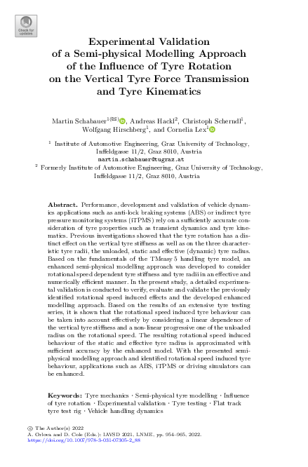 (PDF) Experimental Validation of a Semi-physical Modelling Approach of ...