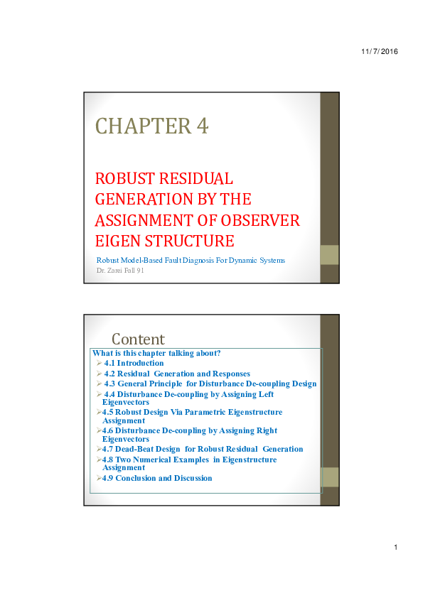 (PDF) Robust model-based fault diagnosis for dynamic systems