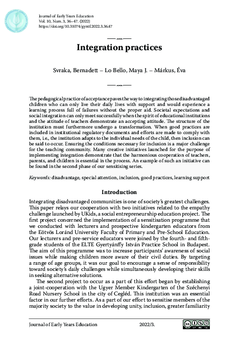 (PDF) Integration practices