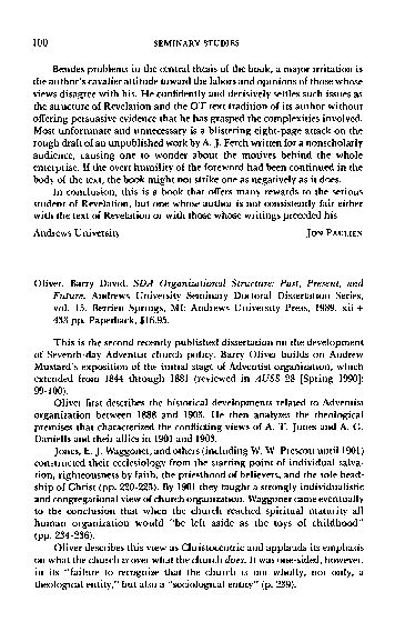 (PDF) SDA Organizational Structure: Past, Present and Future [review ...