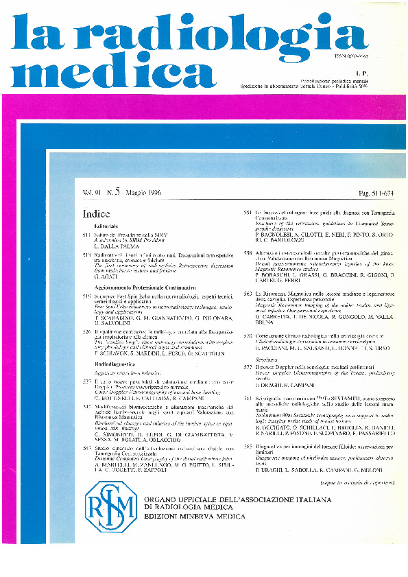 (PDF) Tumore filloide metastatizzato al polmone. La radiologia medica