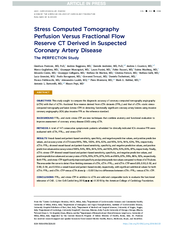 (PDF) Stress Computed Tomography Perfusion Versus Fractional Flow Reserve CT Derived in ...
