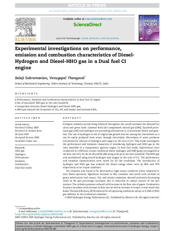 (PDF) Experimental Investigations on Performance Evaluation of a Single ...