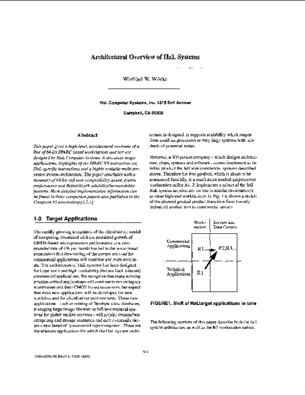 (PDF) Architectural overview of HaL systems
