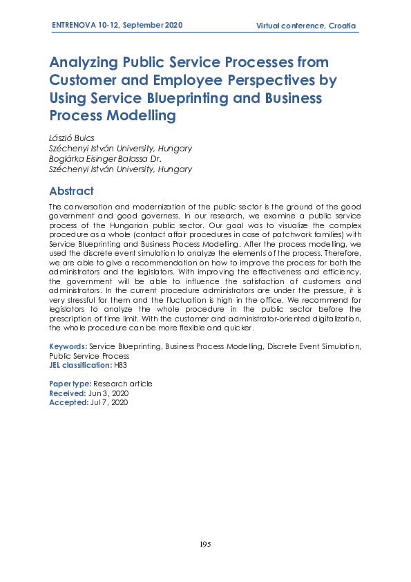 (PDF) Analyzing Public Service Processes from Customer and Employee ...