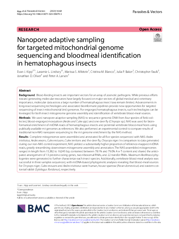(PDF) Nanopore adaptive sampling for targeted mitochondrial genome ...