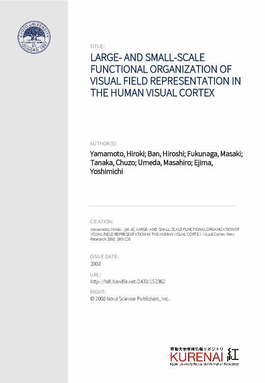 (PDF) Large-and small-scale functional organization of visual field ...