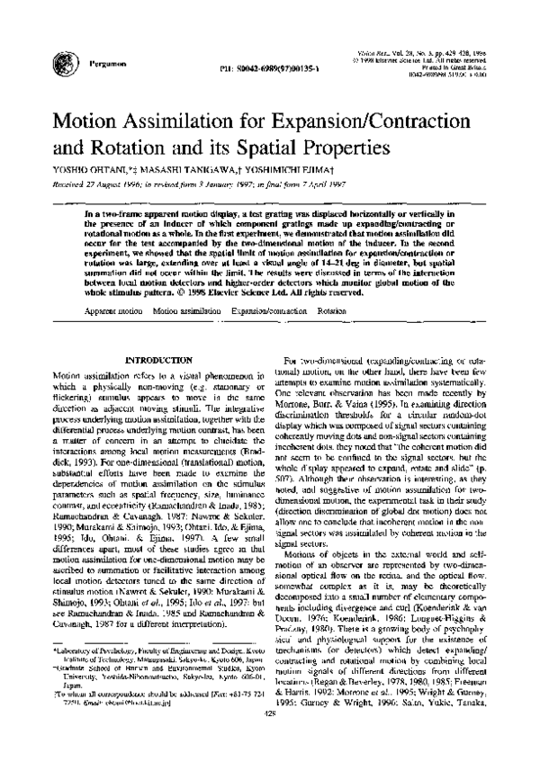 (PDF) Motion assimilation for expansion/contraction and rotation and ...