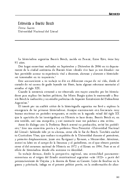 (PDF) Entrevista a Beatriz Bosch