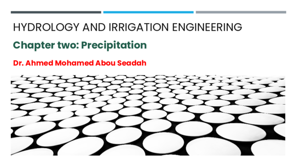 (PDF) Hydrology: Chapter2_Precipitation