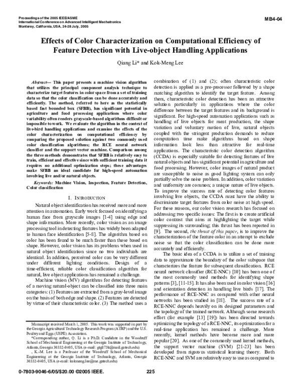(PDF) Effects of Color Characterization on Computational Efficiency of ...