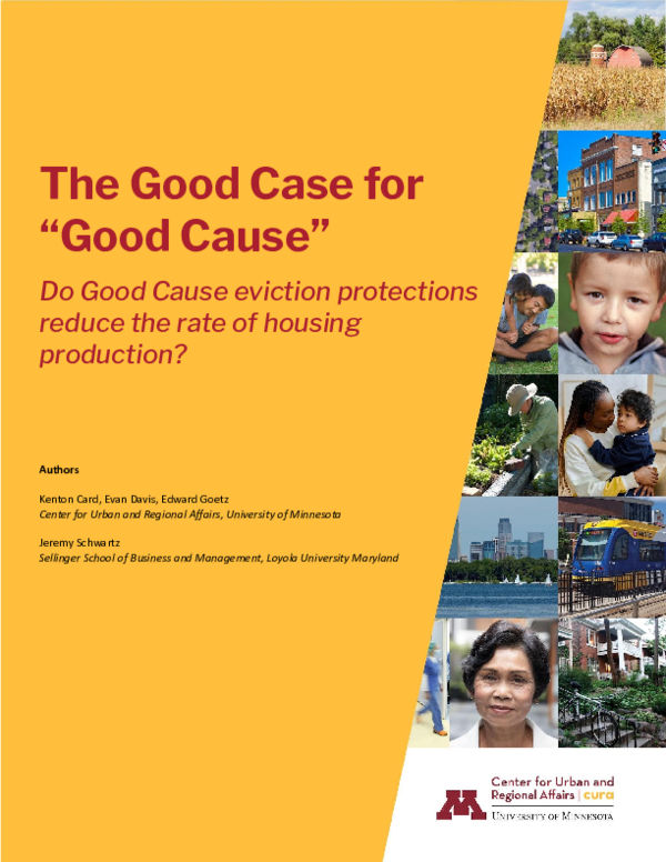 (PDF) The Good Case for "Good Cause": Do Good Cause eviction ...