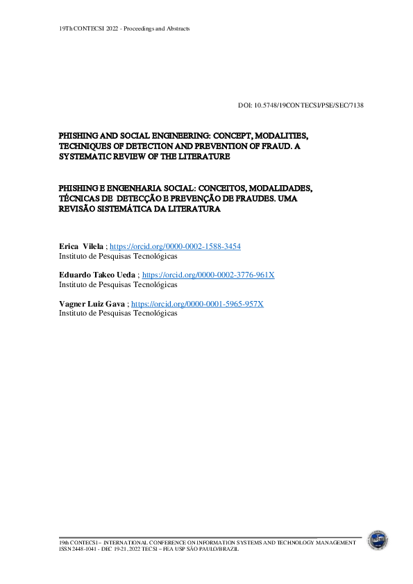 (PDF) Phishing and Social Engineering: Concept, Modalities, Techniques ...