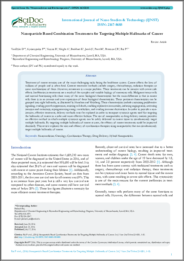 (PDF) Nanoparticle Based Combination Treatments for Targeting Multiple Hallmarks of Cancer ...