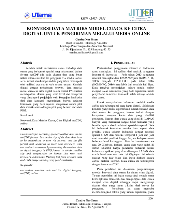 (PDF) Konversi Data Matriks Model Cuaca Ke Citra Digital Untuk ...