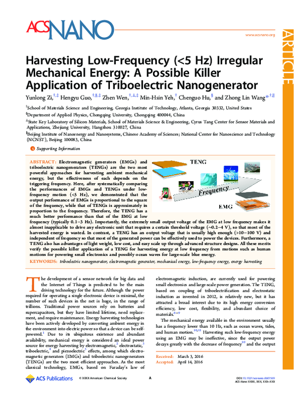 (PDF) Harvesting Low-Frequency
