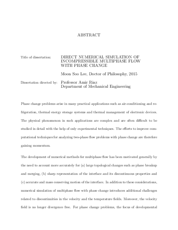 (PDF) Direct numerical simulation of incompressible multiphase flow ...