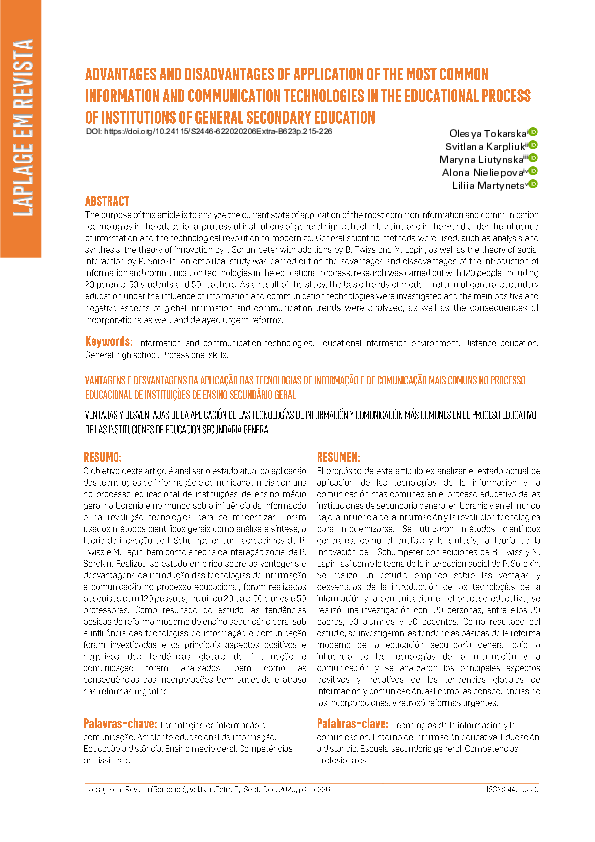 (PDF) Advantages and disadvantages of application of the most common ...