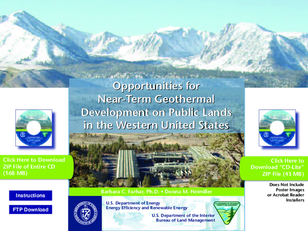 (PDF) Opportunities for Near-Term Geothermal Development on Public ...