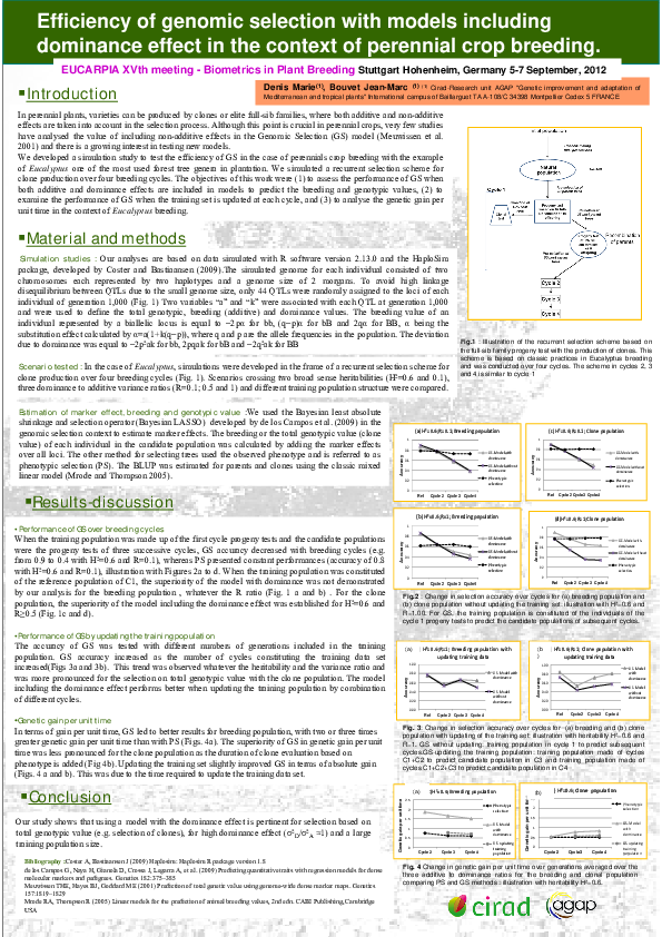 (PDF) Efficiency of genomic selection with models including dominance effect in the context of ...