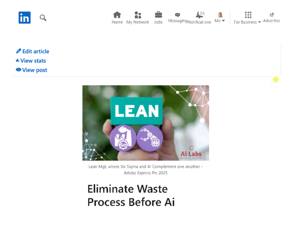 (PDF) Eliminate Waste Process Before Ai adoption: The Key to True ...