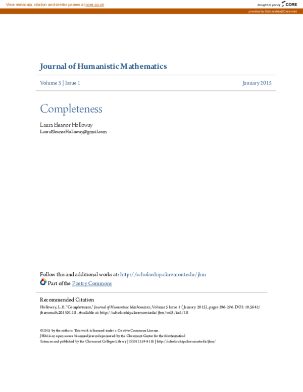 (PDF) Completeness
