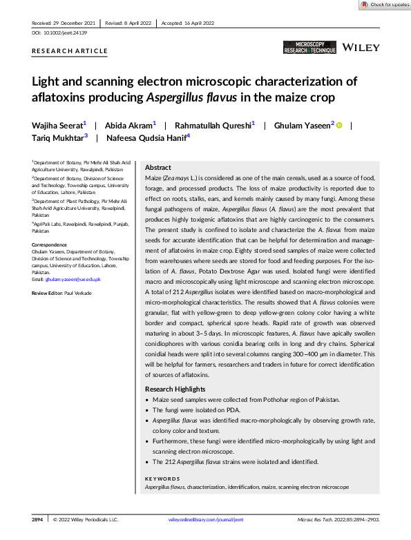 (PDF) Light and scanning electron microscopic characterization of ...