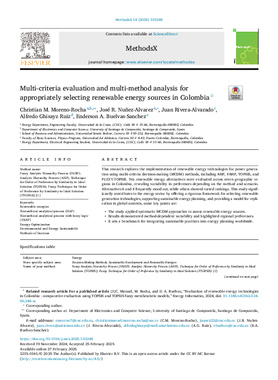 Pdf Multi Criteria Evaluation And Multi Method Analysis For Appropriately Selecting Renewable