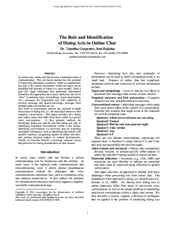 (PDF) The Role and Identification