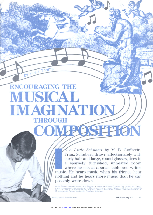 (PDF) Encouraging the Musical Imagination through Composition
