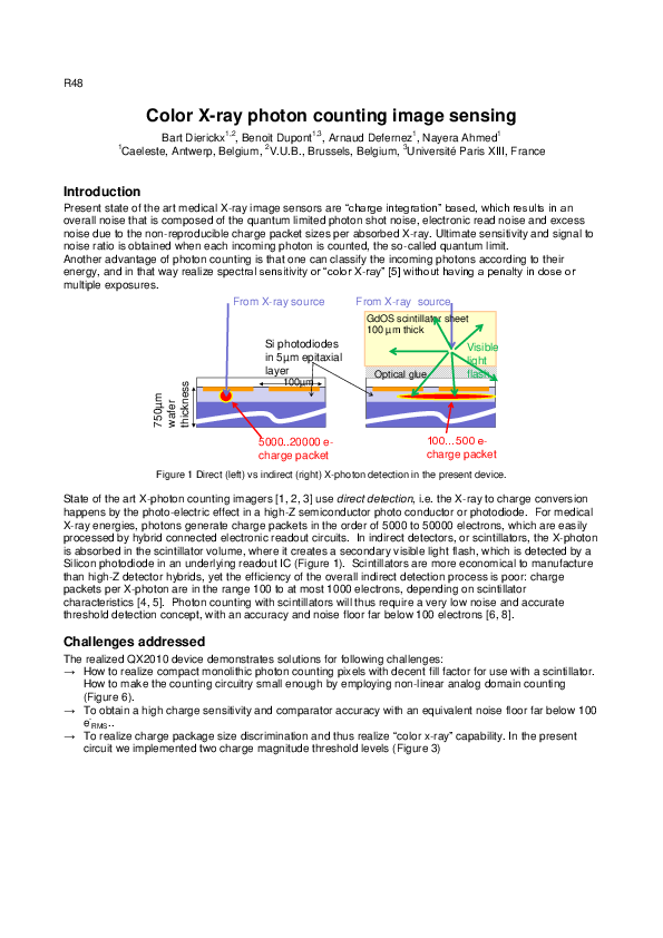 (PDF) Color X-ray photon counting image sensing