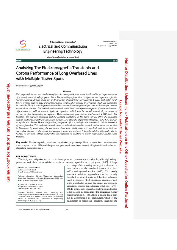 (PDF) Electrical and Communication Engineering Technology